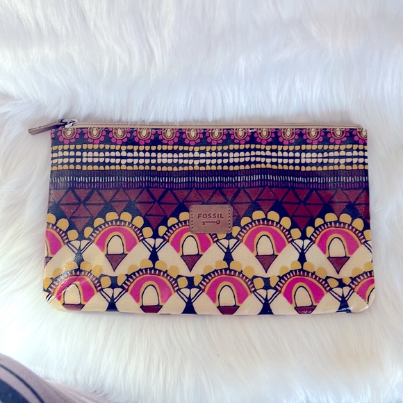 Fossil | Bags | Fossil Colorful Clutch | Poshmark